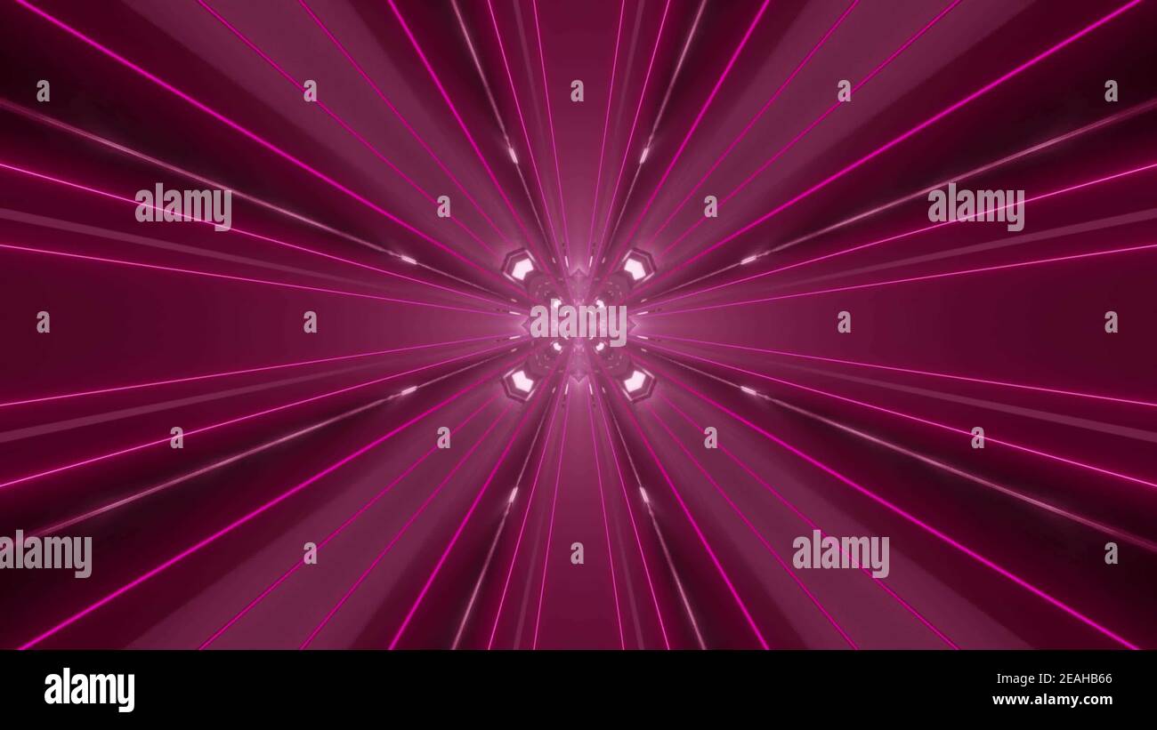 Illustration of futuristic purple pink light rays background Stock ...