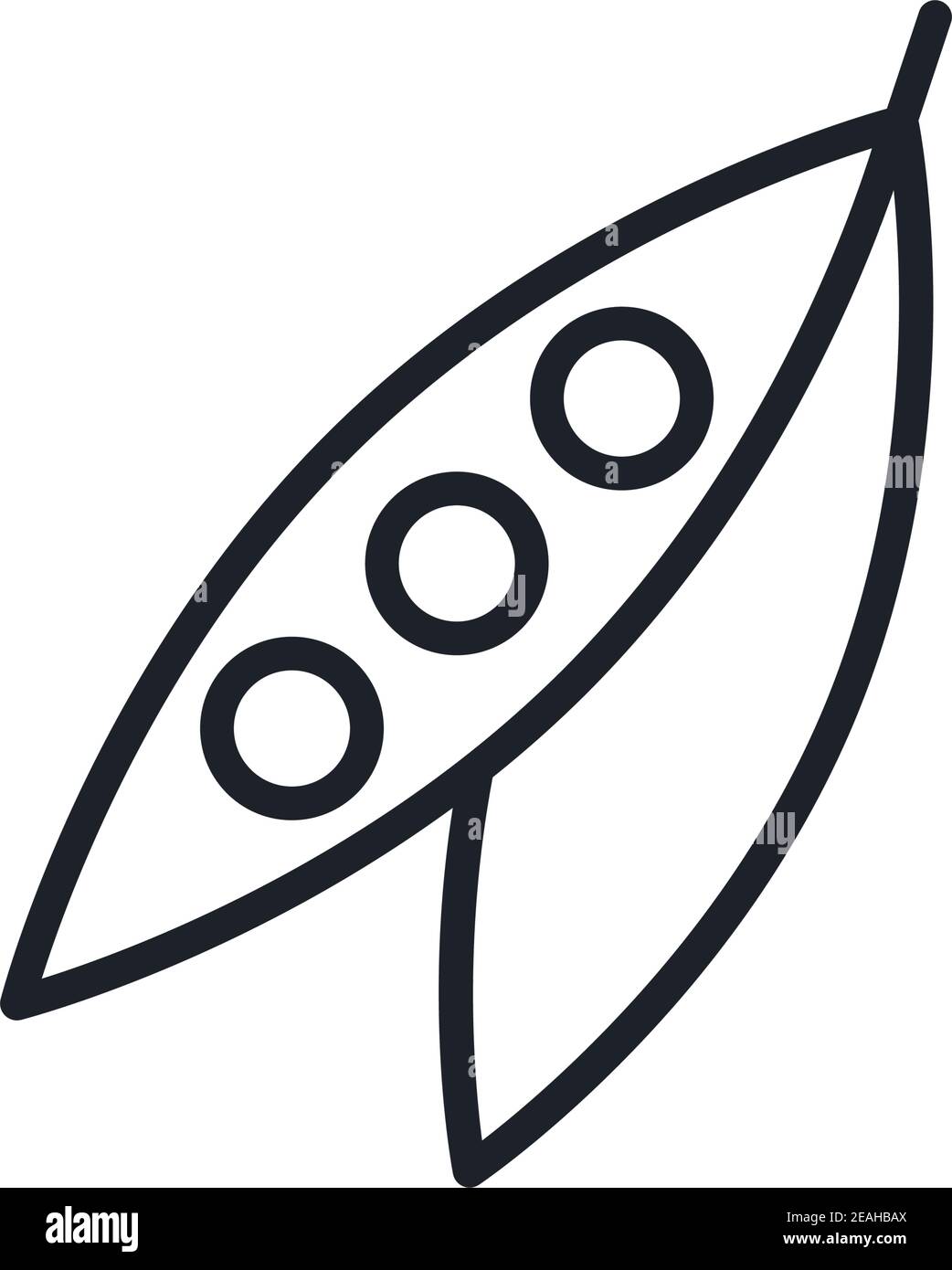 Peas icon. Vector linear icon, contour, shape, outline isolated on a ...