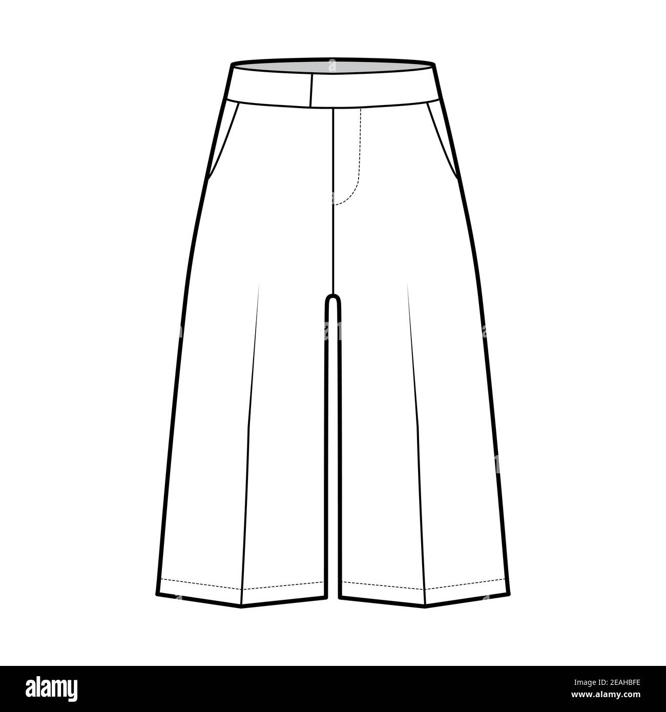 High waist trousers Stock Vector Images - Alamy
