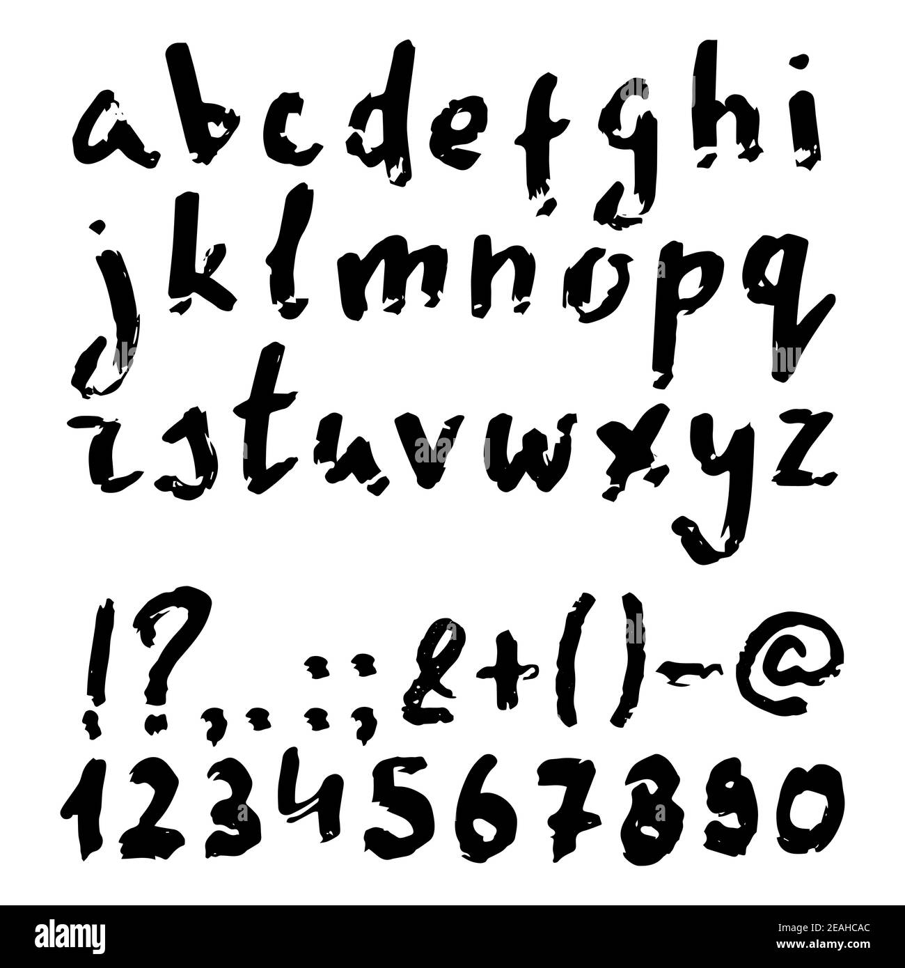 Old Handwriting Font Numbers