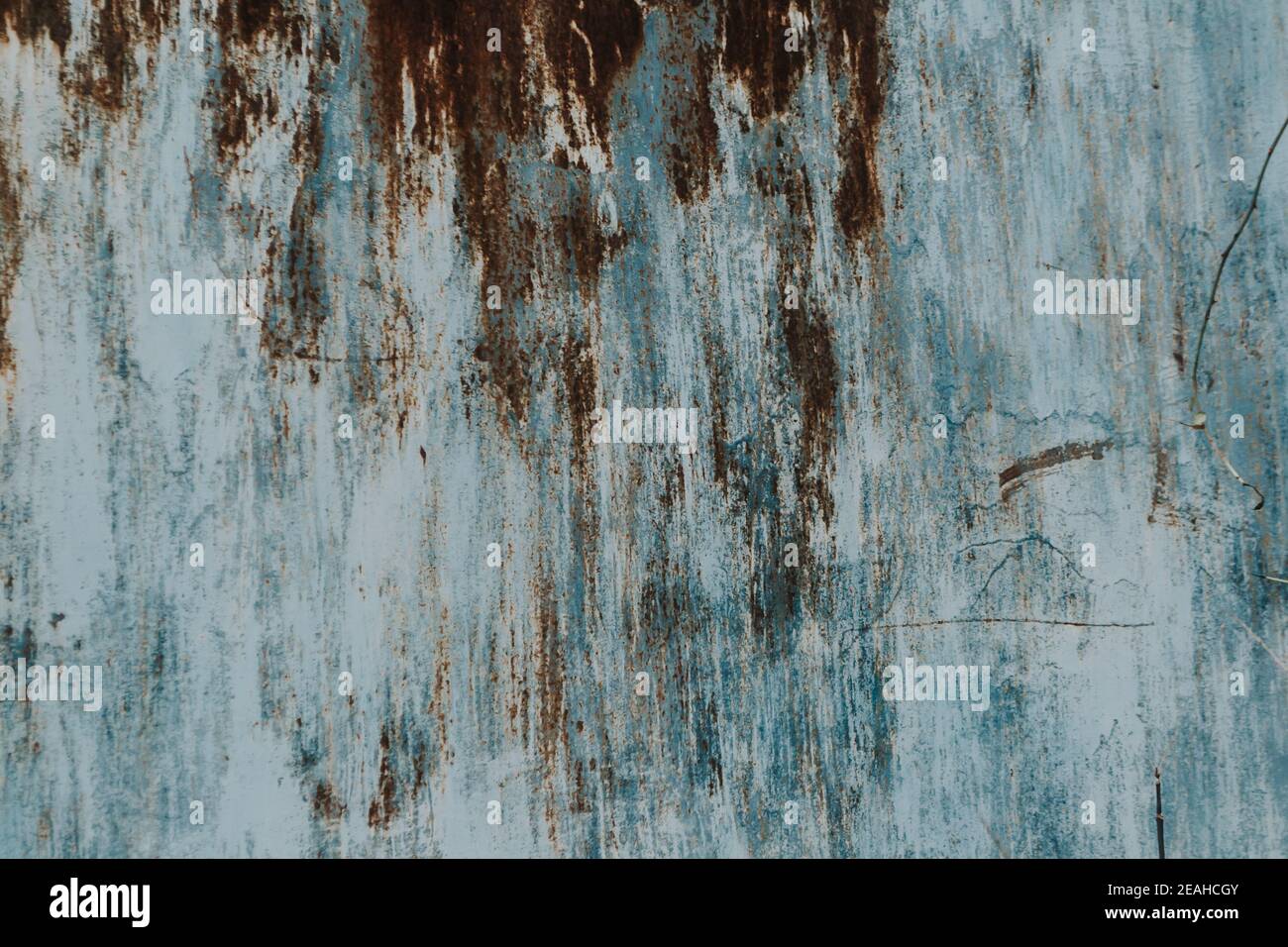 Multicolored background: rusty metal surface with peeling and cracking ...