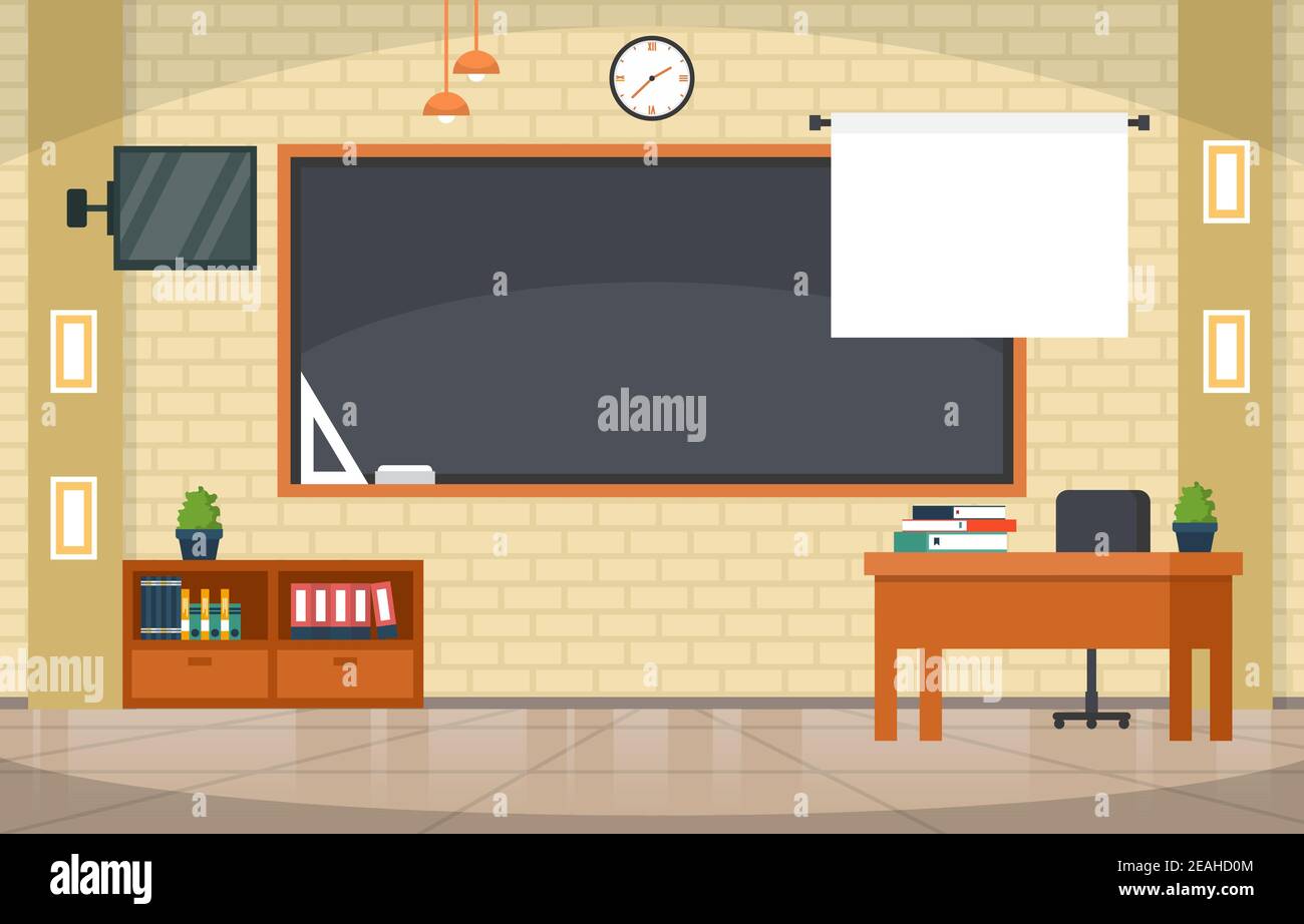 Empty science classroom Stock Vector Images - Alamy