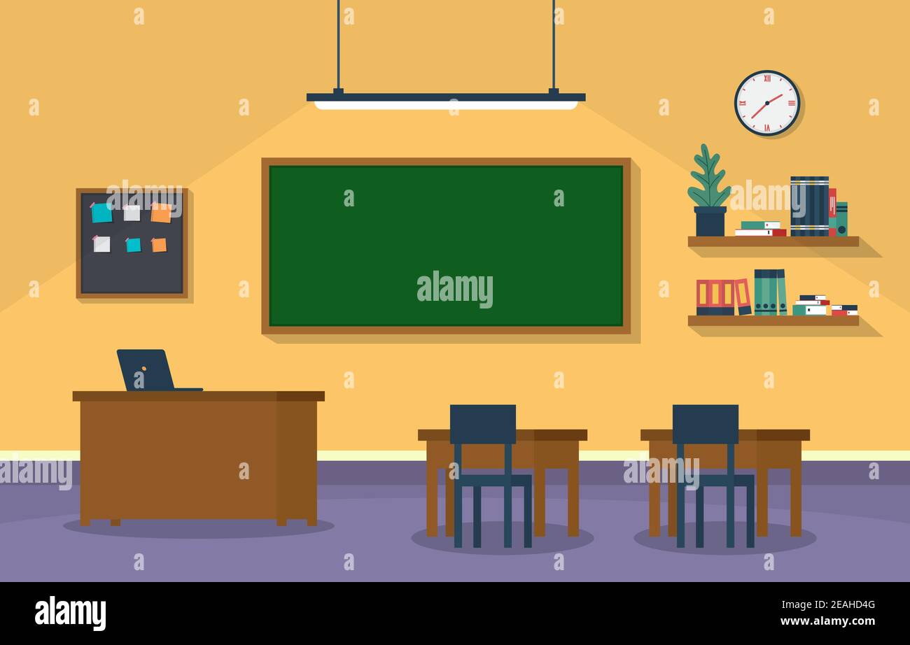 High school students laptop classroom Stock Vector Images - Alamy