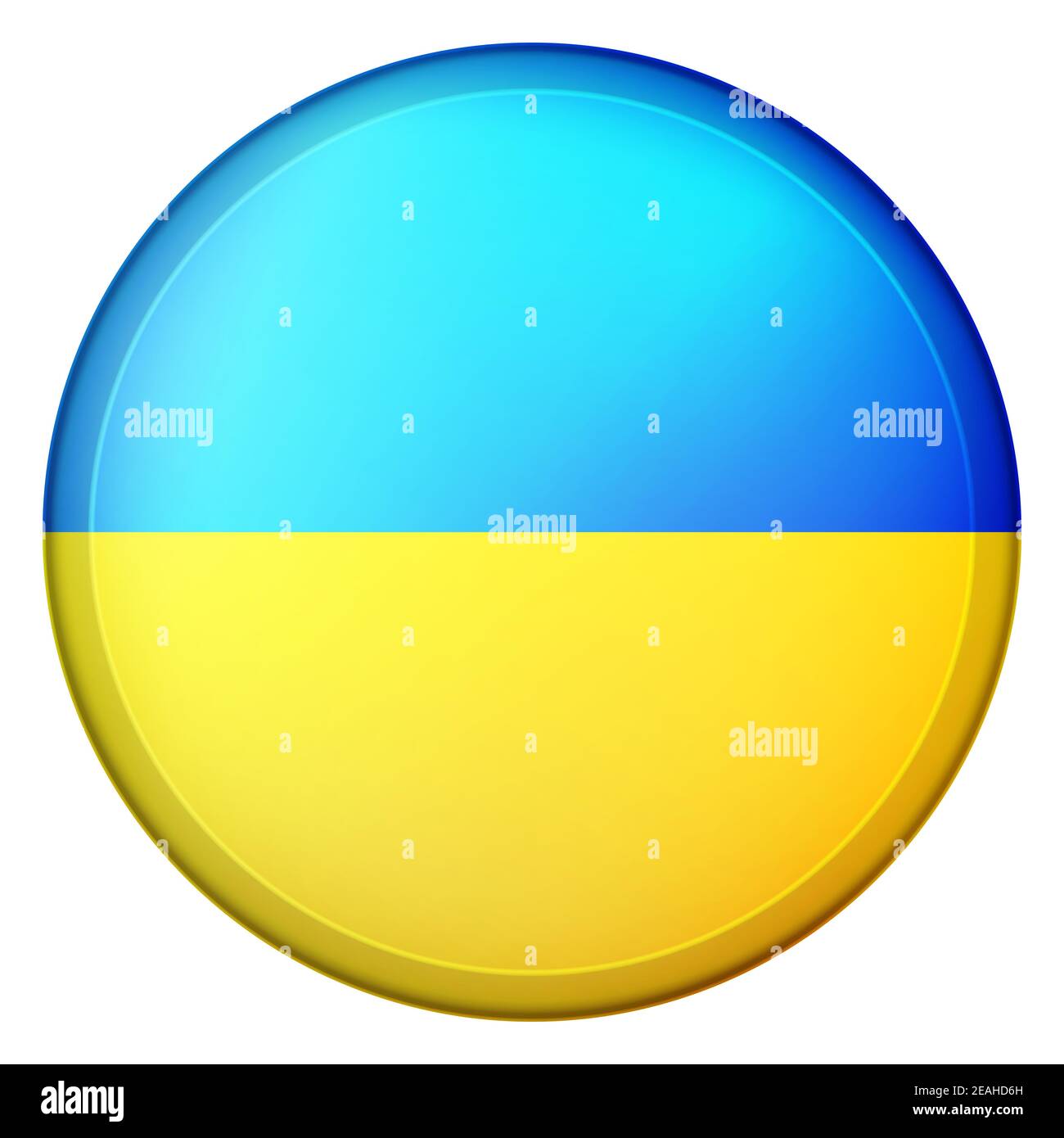 Ukraine flag glossy button Stock Vector Images - Alamy