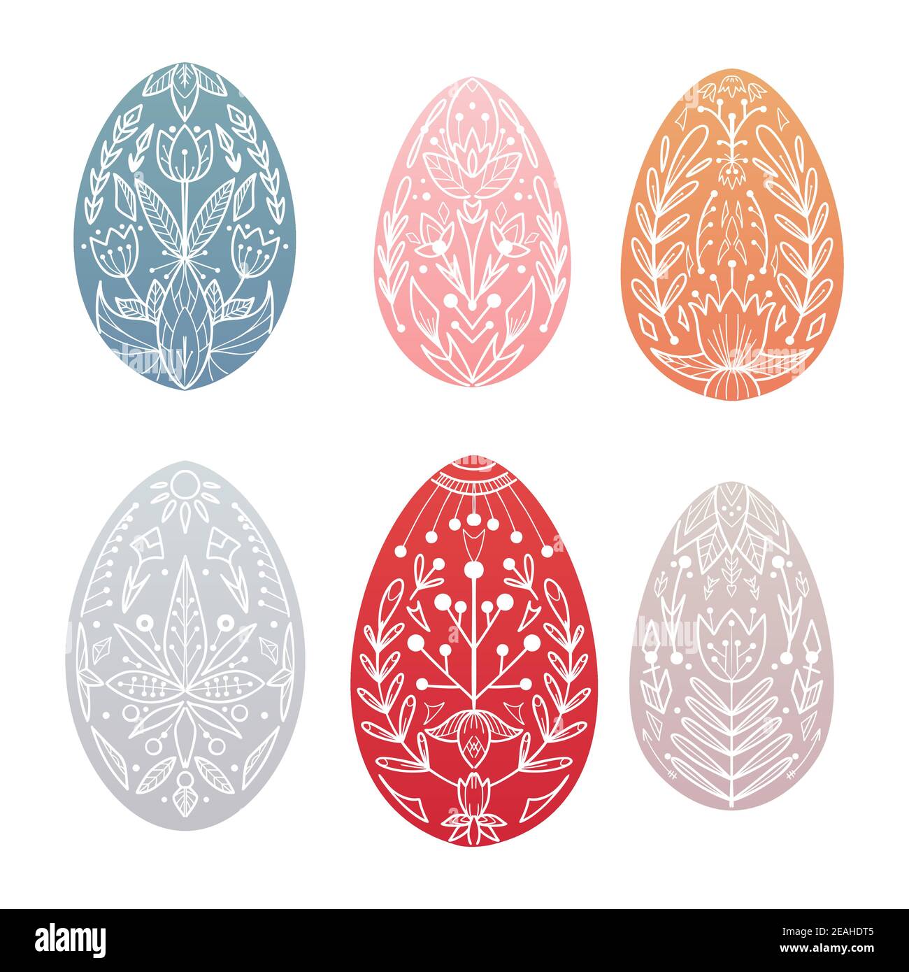 Tribal Art On Easter Eggs