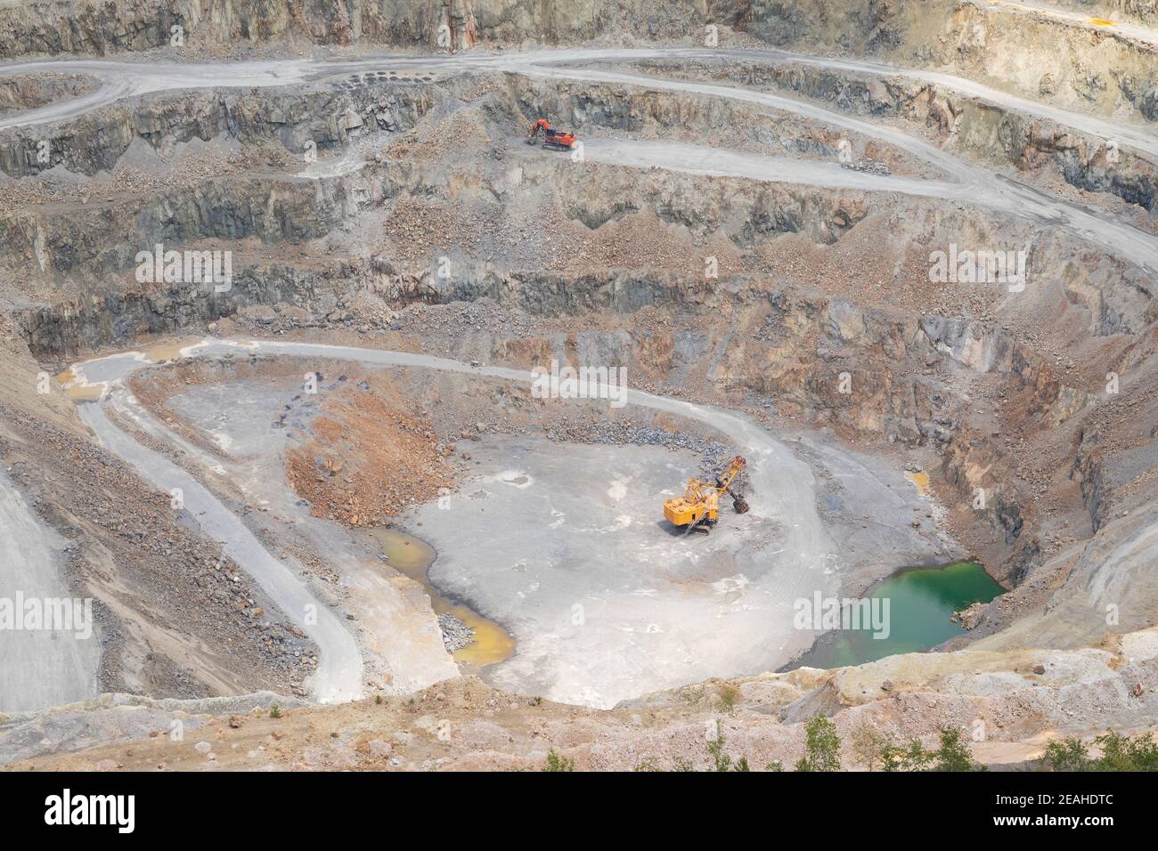 Picture of copper mining pit in Rosia Poieni,Romania Stock Photo - Alamy