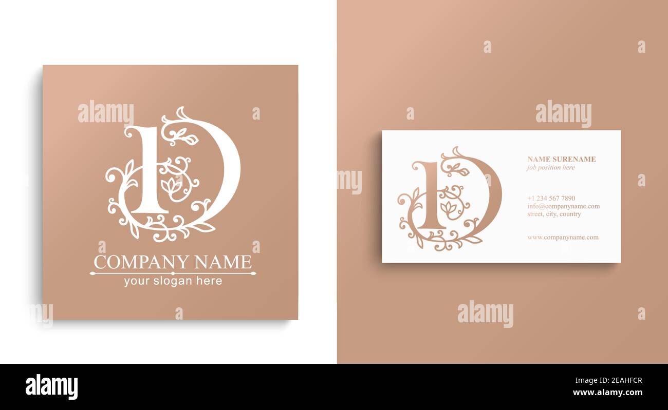 Premium Vector D logo. Monnogram, lettering. Personal logo or sign for branding an elite company ...