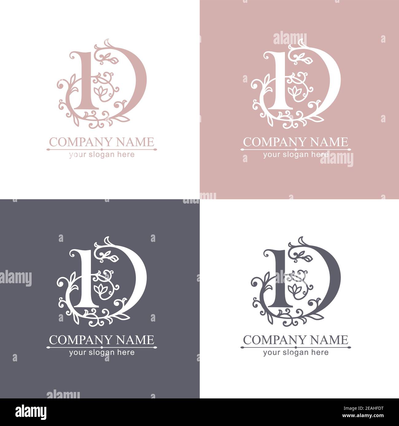 Premium Vector D logo. Monnogram, lettering. Personal logo or sign for branding an elite company ...