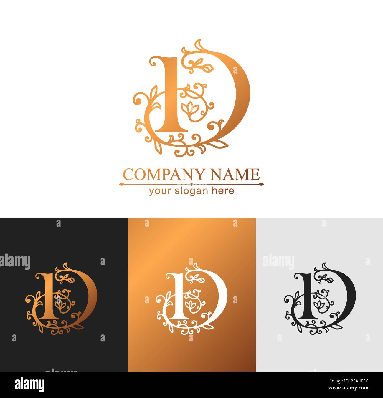 Premium Vector D logo. Monnogram, lettering. Personal logo or sign for branding an elite company ...