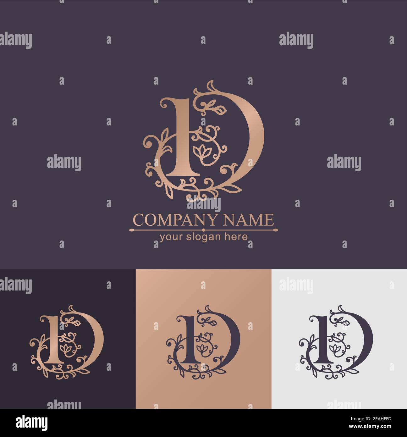 Premium Vector D logo. Monnogram, lettering. Personal logo or sign for branding an elite company ...