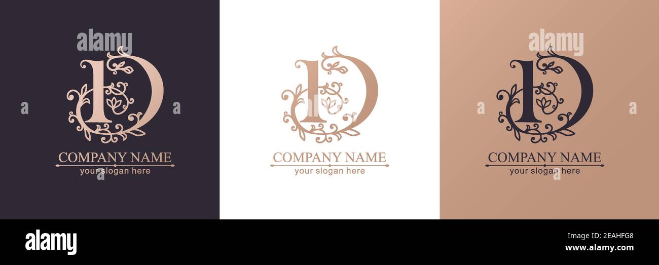 Premium Vector D logo. Monnogram, lettering. Personal logo or sign for branding an elite company ...