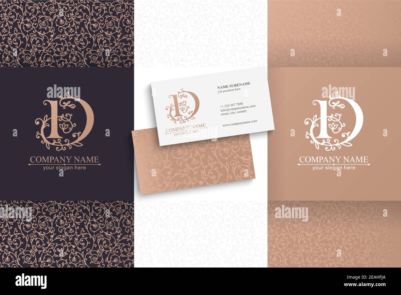 Premium Vector D logo. Monnogram, lettering. Personal logo or sign for branding an elite company ...