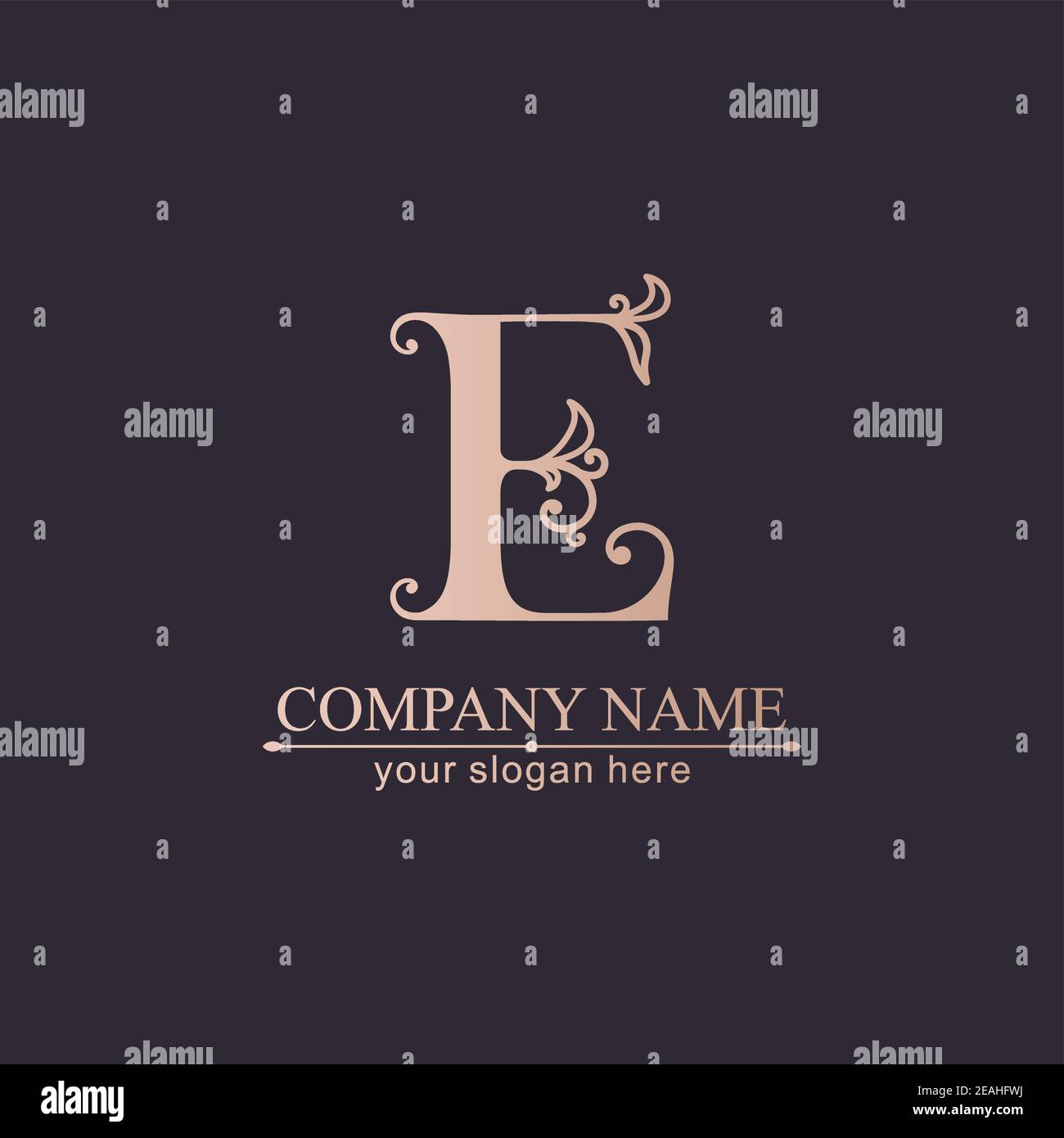 Premium Vector E logo. Monnogram, lettering. Personal logo or sign for ...