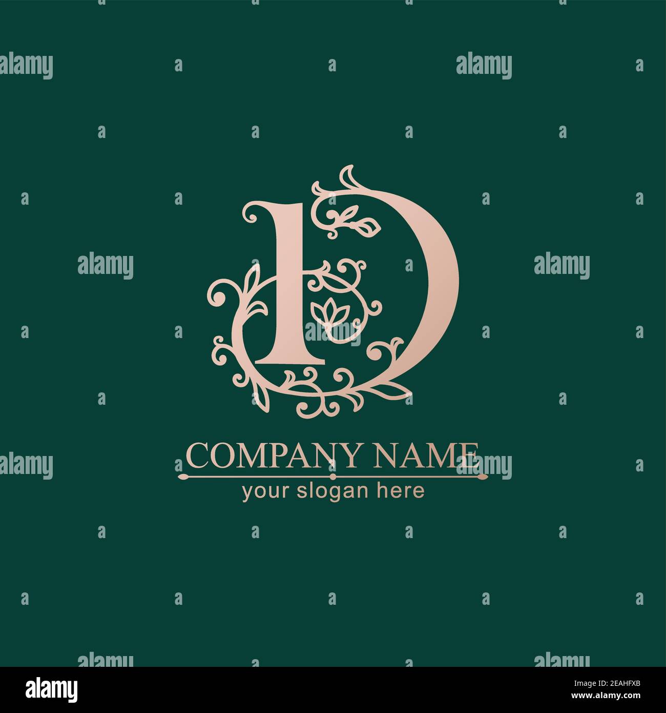 Premium Vector D logo. Monnogram, lettering. Personal logo or sign for ...