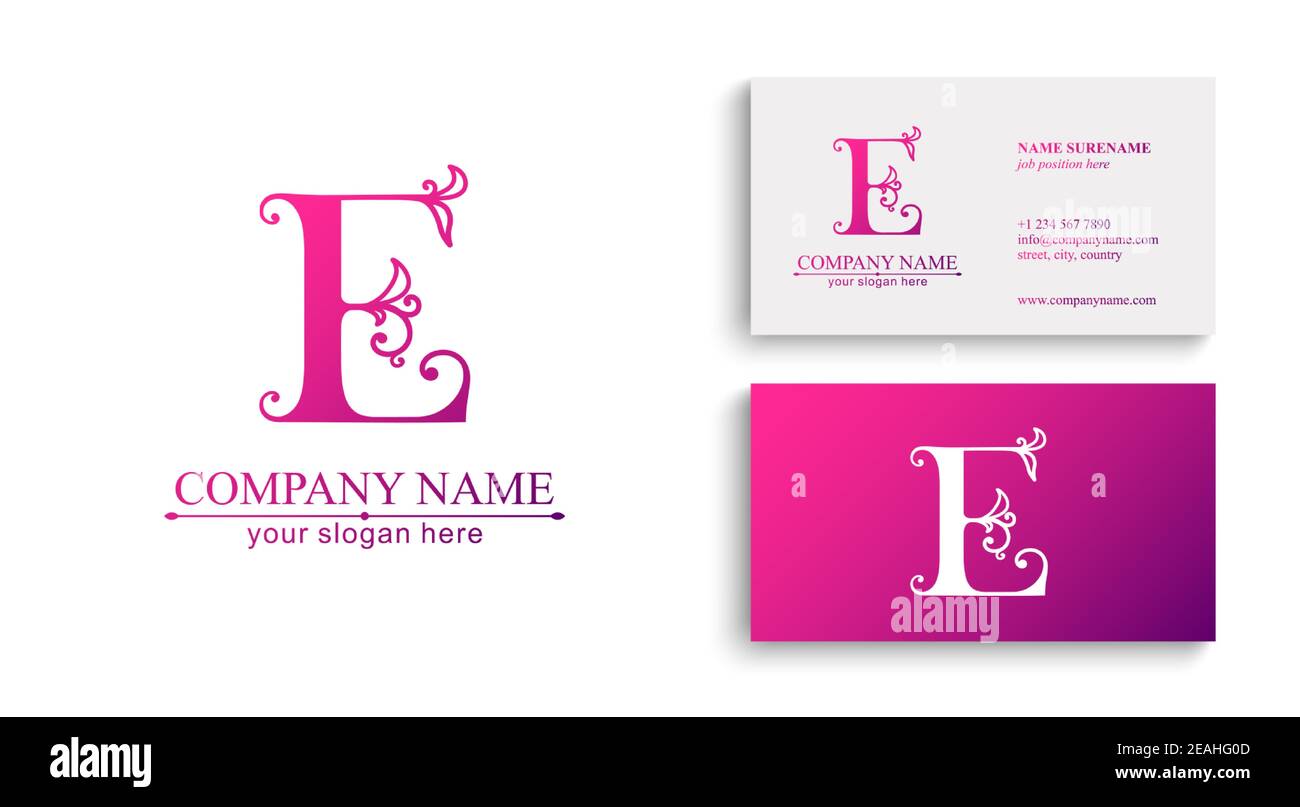 Premium Vector E logo. Monnogram, lettering. Personal logo or sign for branding an elite company ...