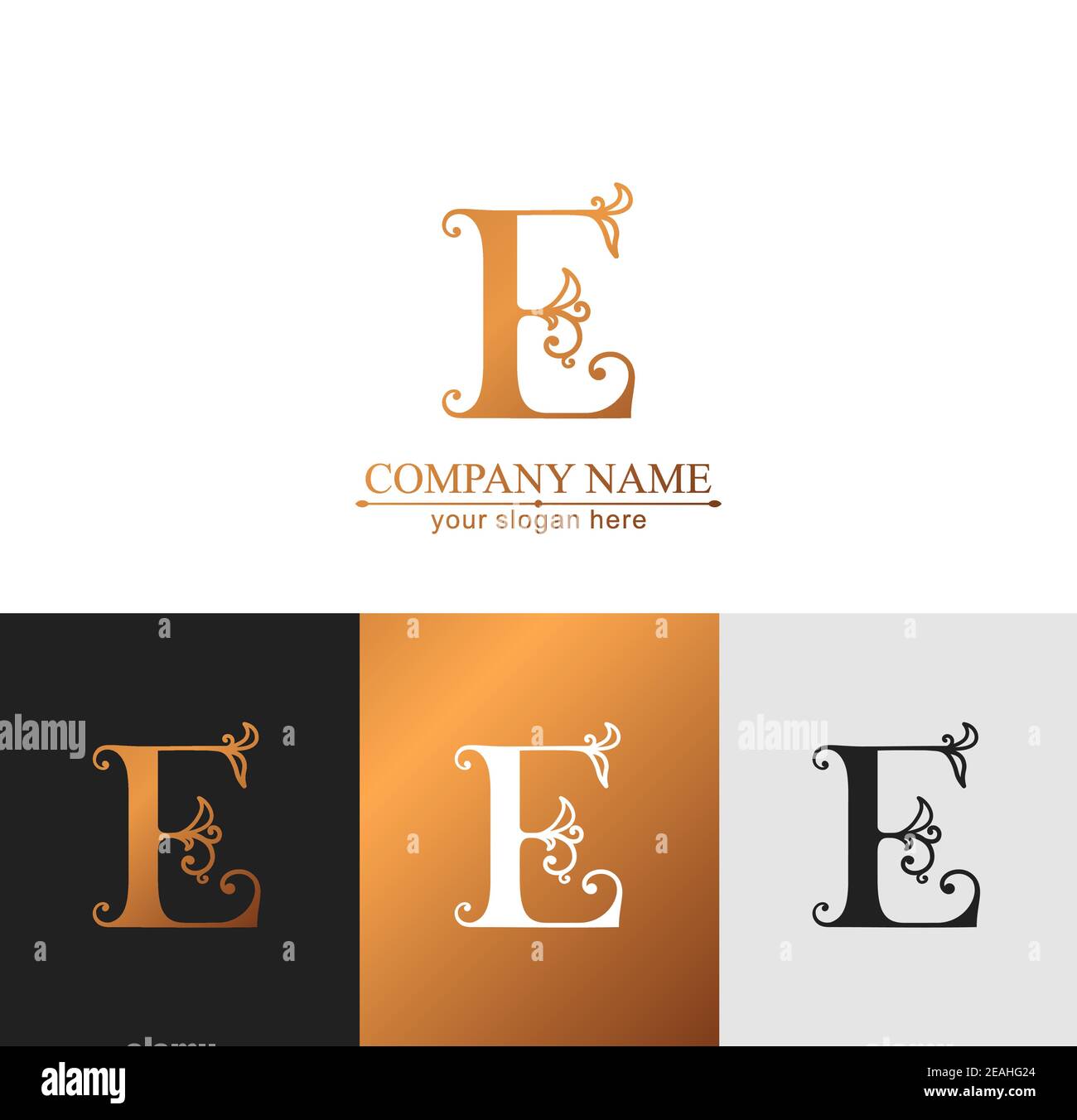 Premium Vector E logo. Monnogram, lettering. Personal logo or sign for ...