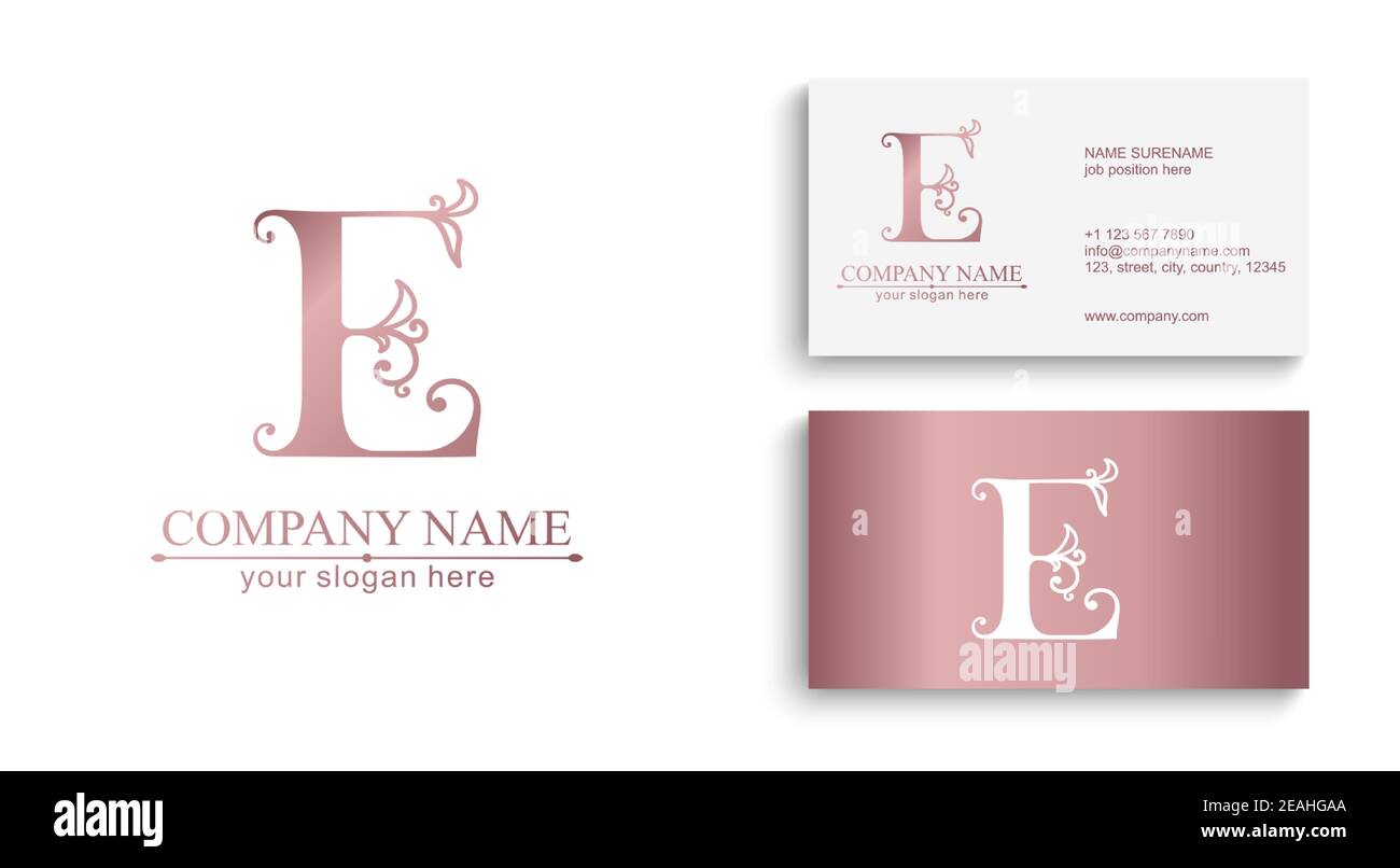 Premium Vector E logo. Monnogram, lettering. Personal logo or sign for ...