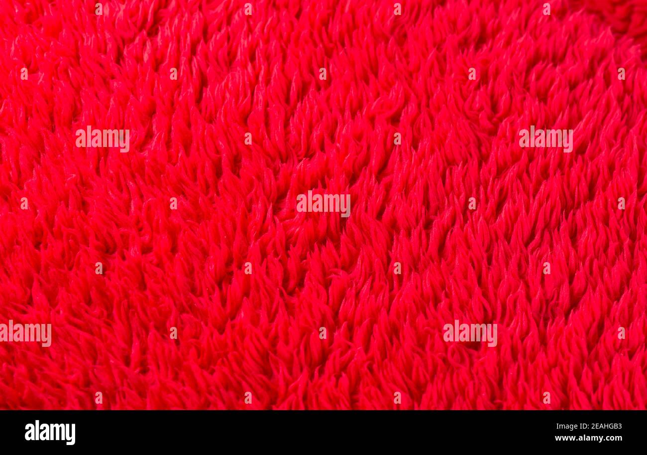 Saturated bright dark red background texture fabric felt Stock Photo ...
