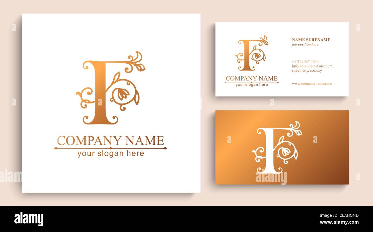 Premium Vector F logo. Monnogram, lettering. Personal logo or sign for ...