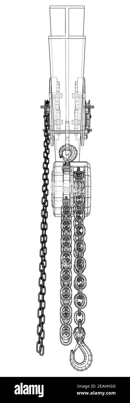 A Hoist on the beam. Vector Stock Vector Image & Art - Alamy