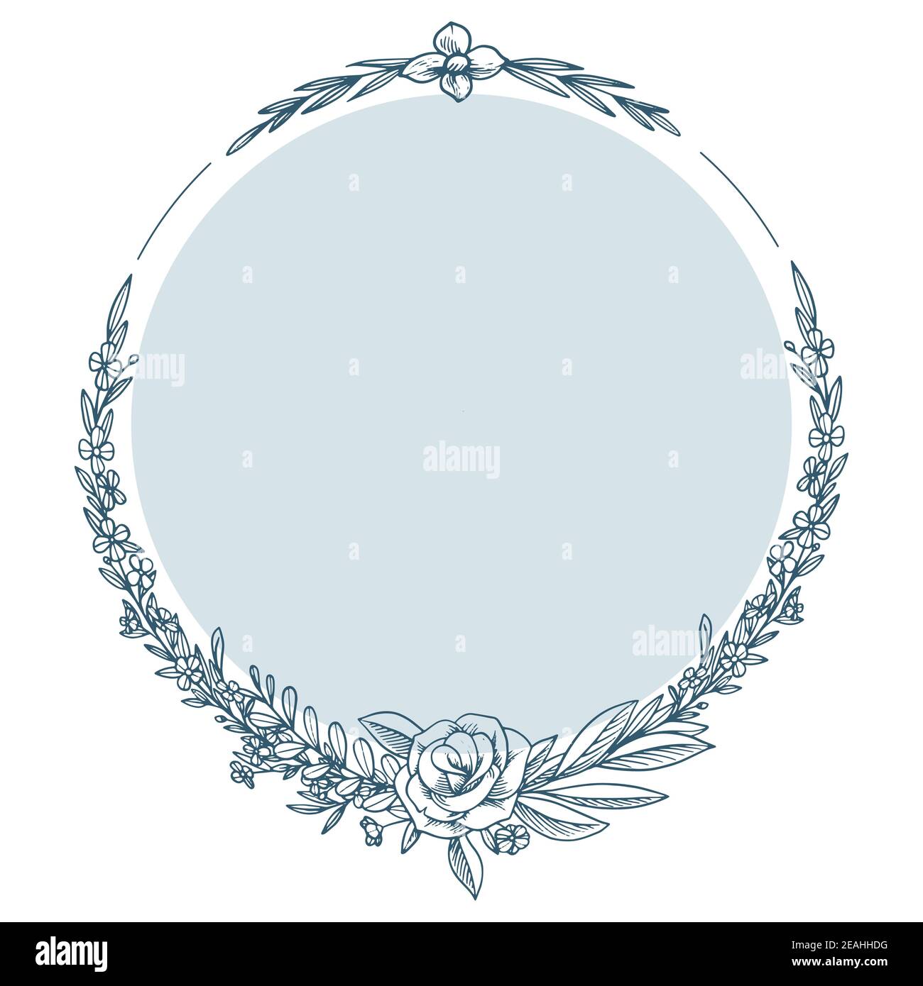 Spring floral frame Vector illustration Stock Vector Image & Art - Alamy