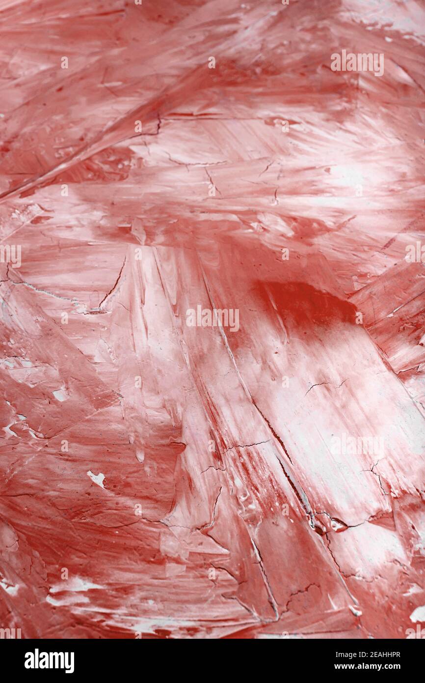 Pink painted plaster texture as a background Stock Photo - Alamy