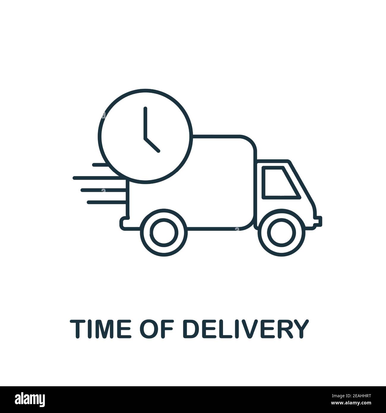 Time Of Delivery icon. Simple element from delivery collection ...