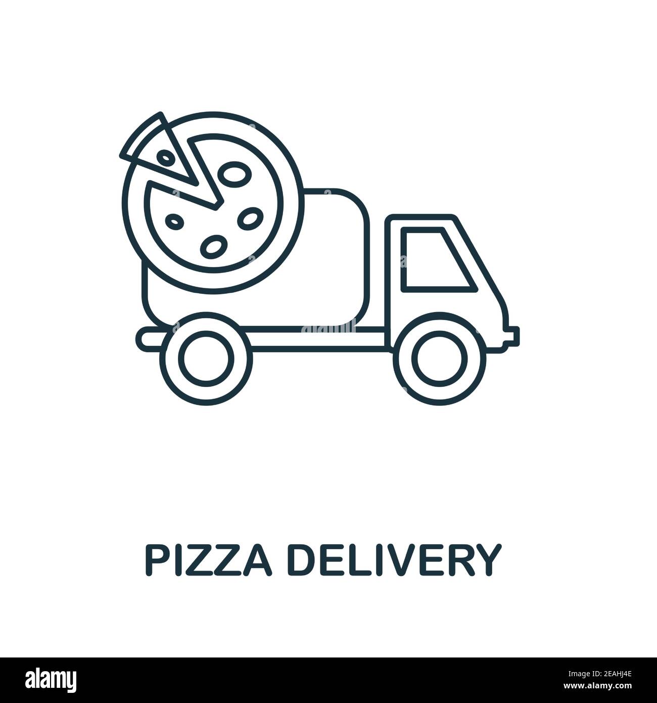 Pizza Delivery icon. Simple element from delivery collection. Creative ...
