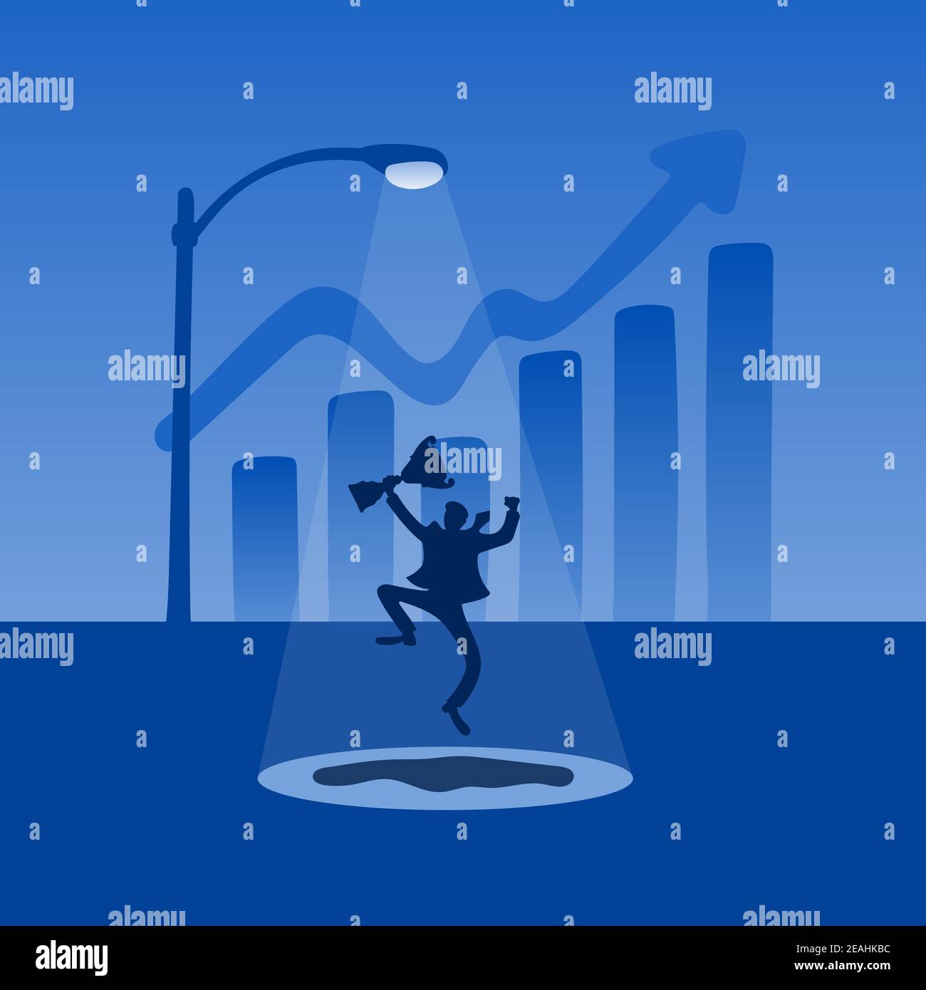 Jumping on the street Stock Vector Images - Alamy