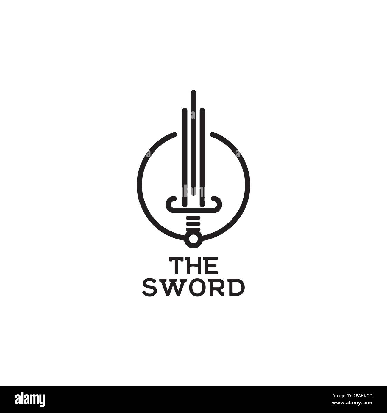 Sword logo hi-res stock photography and images - Alamy