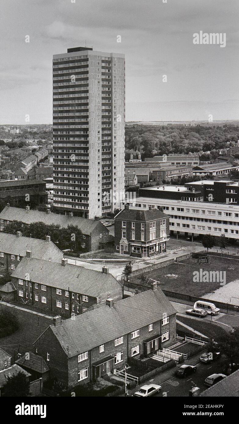 View of Shieldfield House from King Charles Tower, Newcastle-upon-Tyne ...