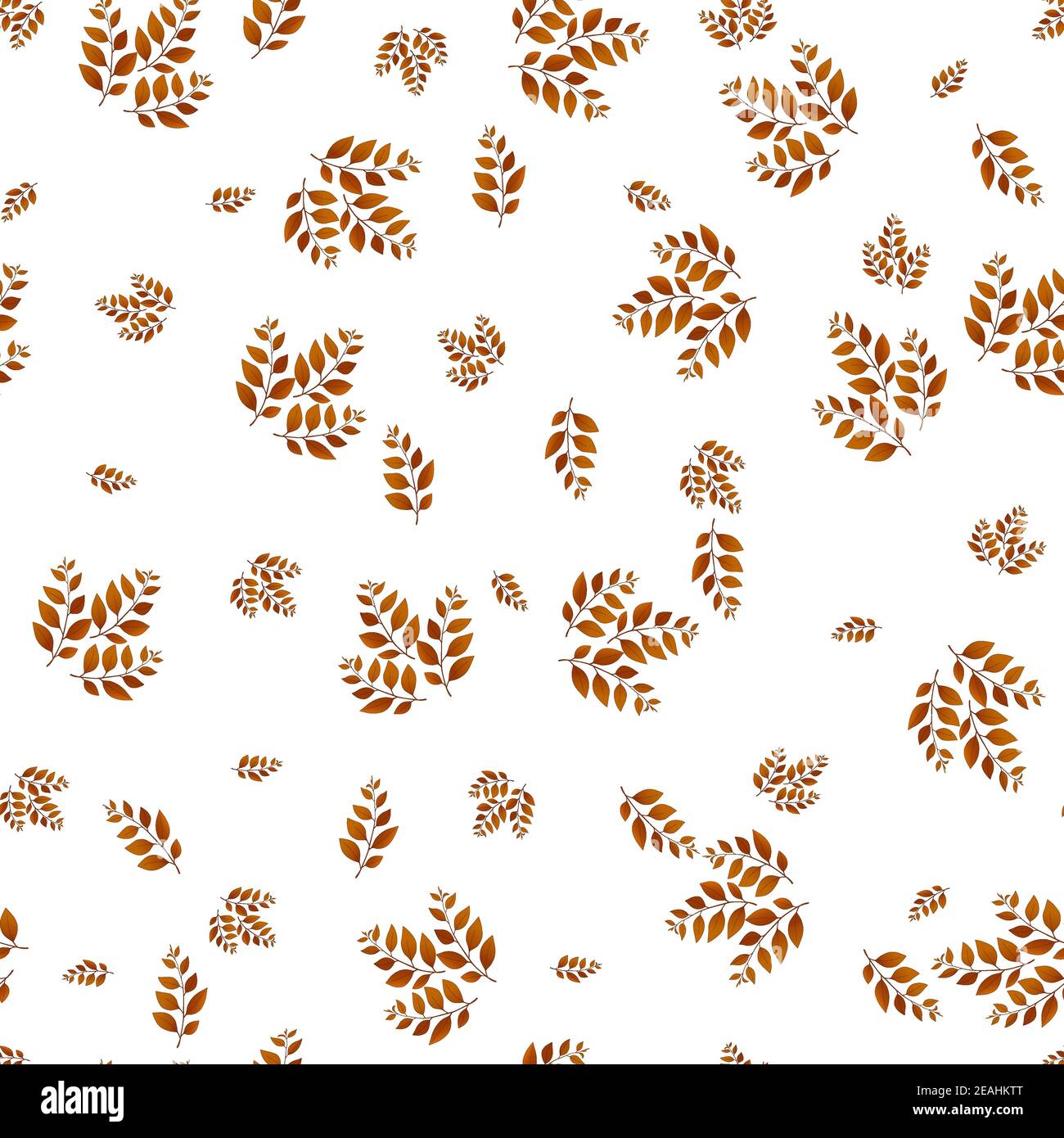 Spring seamless pattern with color sprigs. Vector stock illustration ...