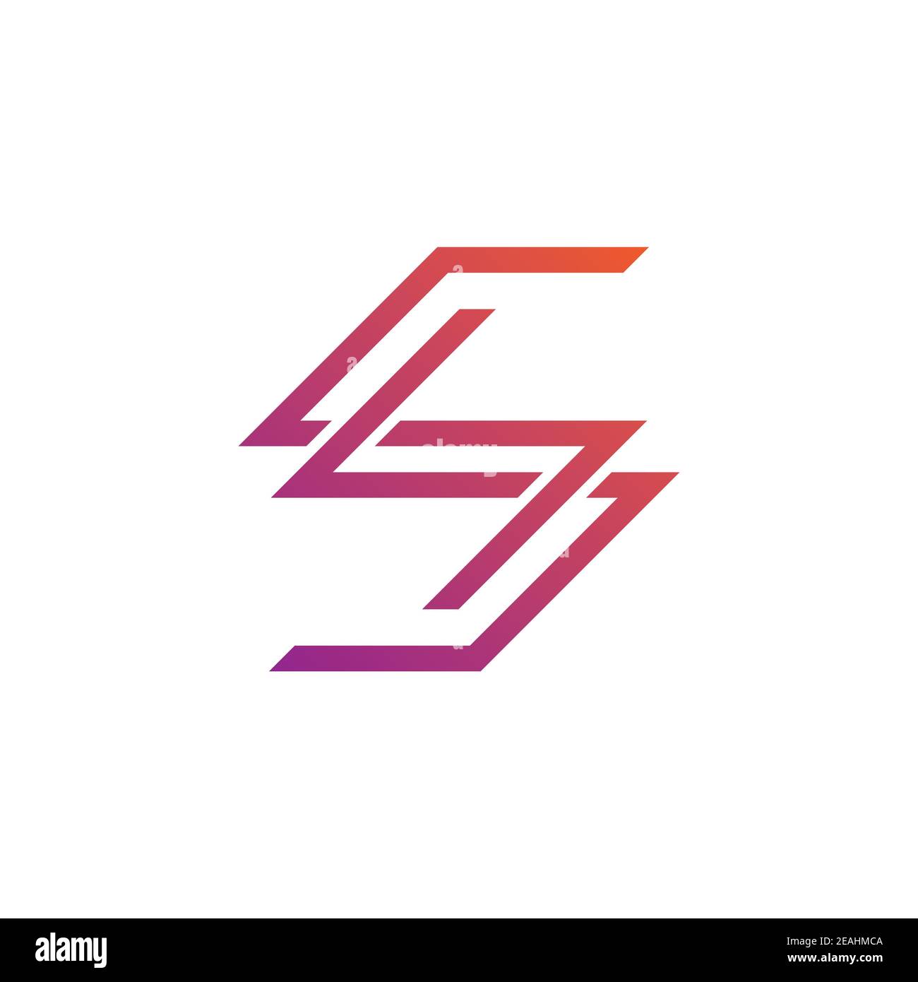 Modern letter S logo design vector template. Creative letter S gradient ...