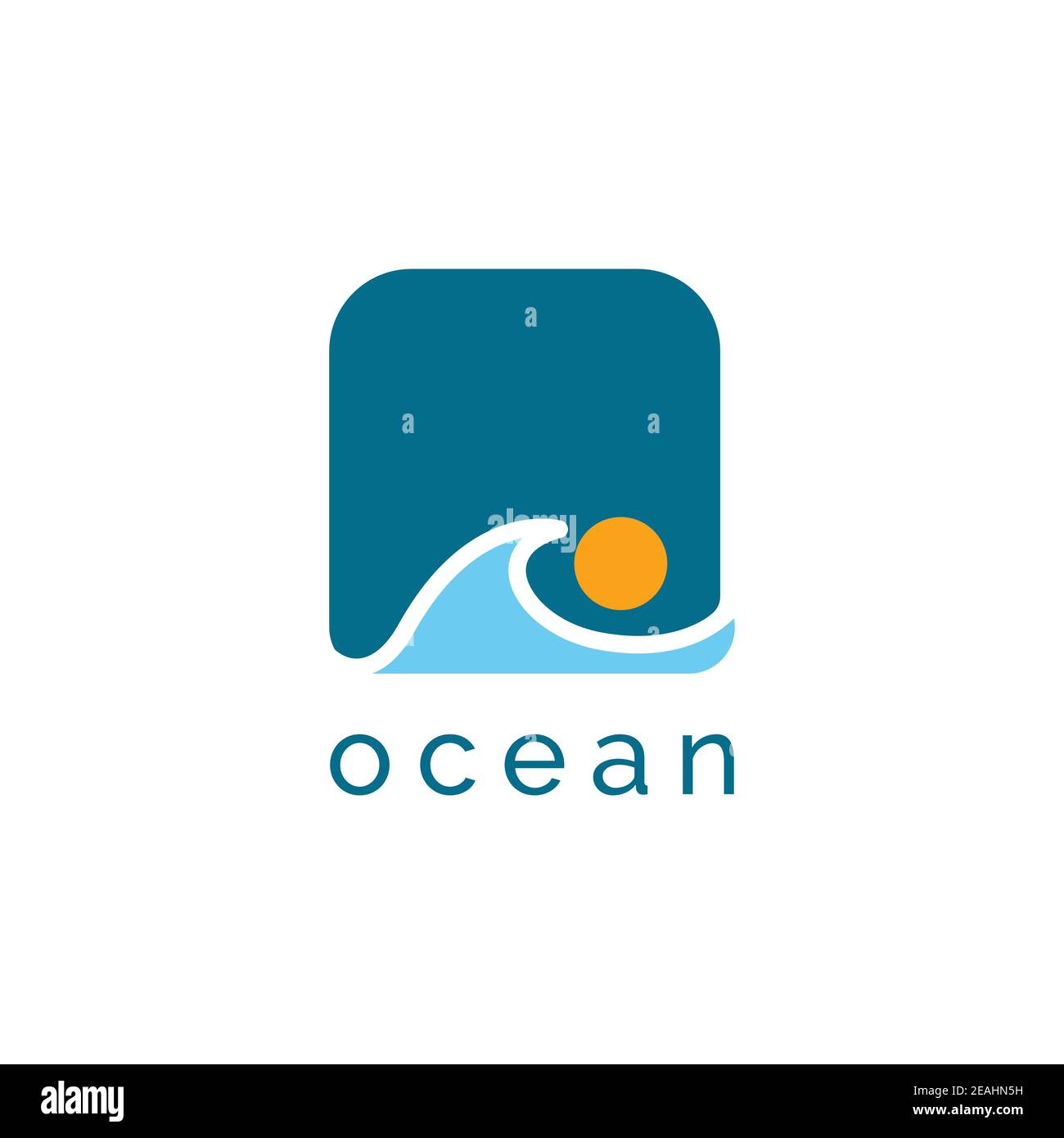 Summer sea design template Stock Vector Images - Alamy