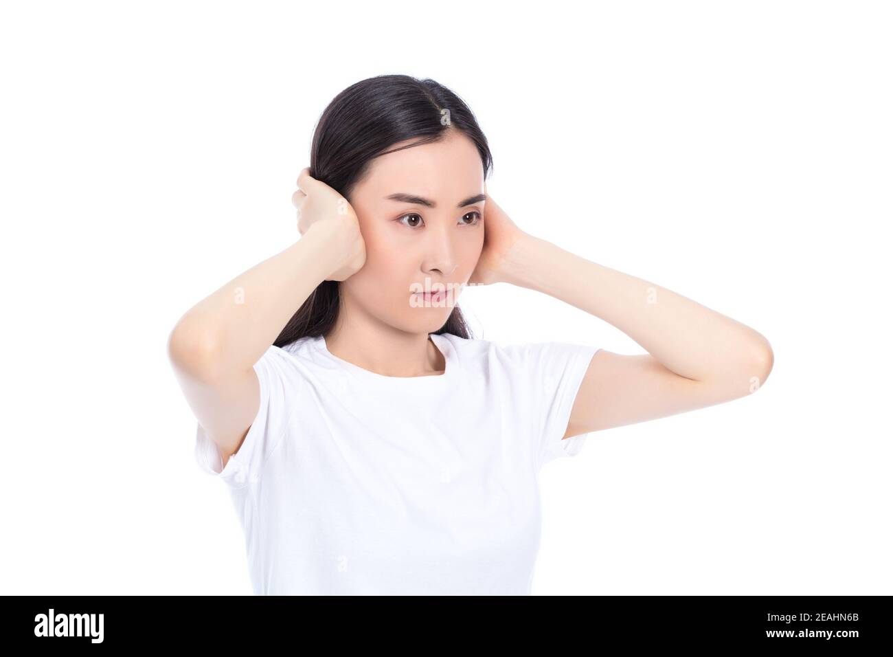 Hands On Ears High Resolution Stock Photography and Images - Alamy