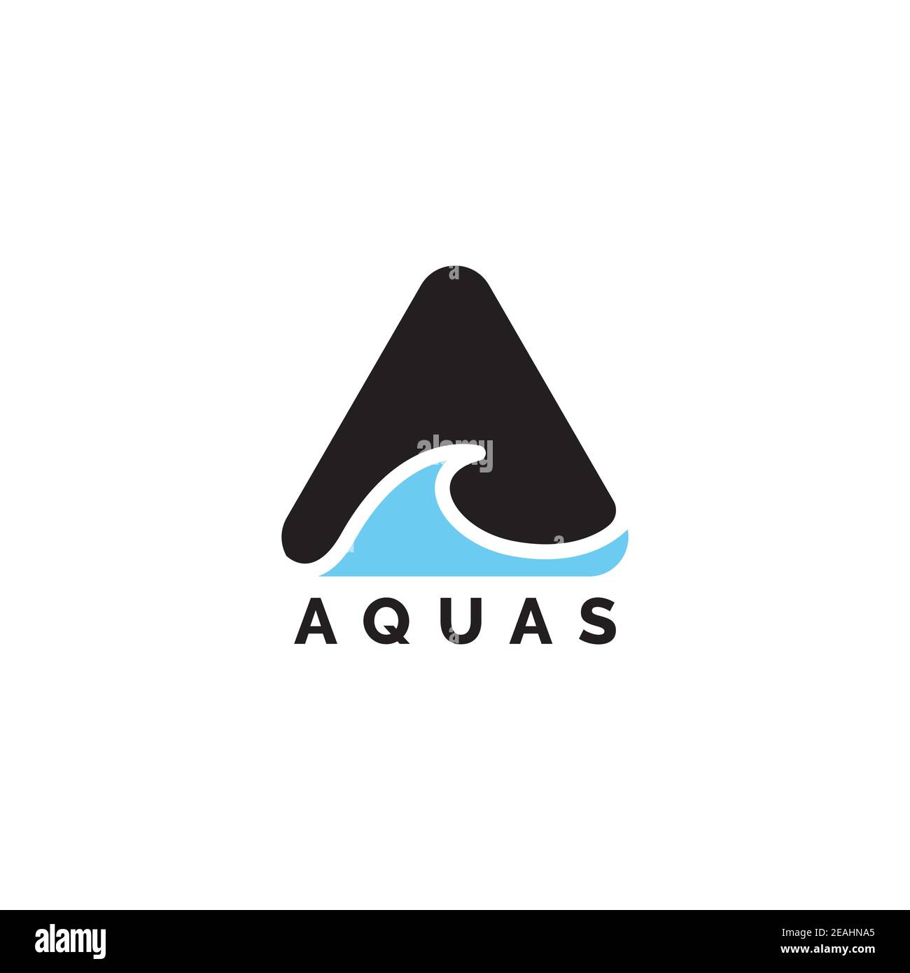 Letter A for aqua water inspiration logo design vector template Stock ...
