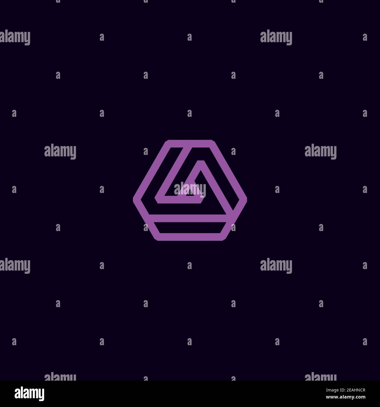 Triangle logo hi-res stock photography and images - Alamy
