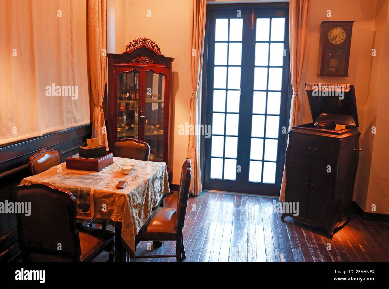 SHANGHAI, CHINA - FEBRUARY 9,2021 - Shikumen house compartments museum ...