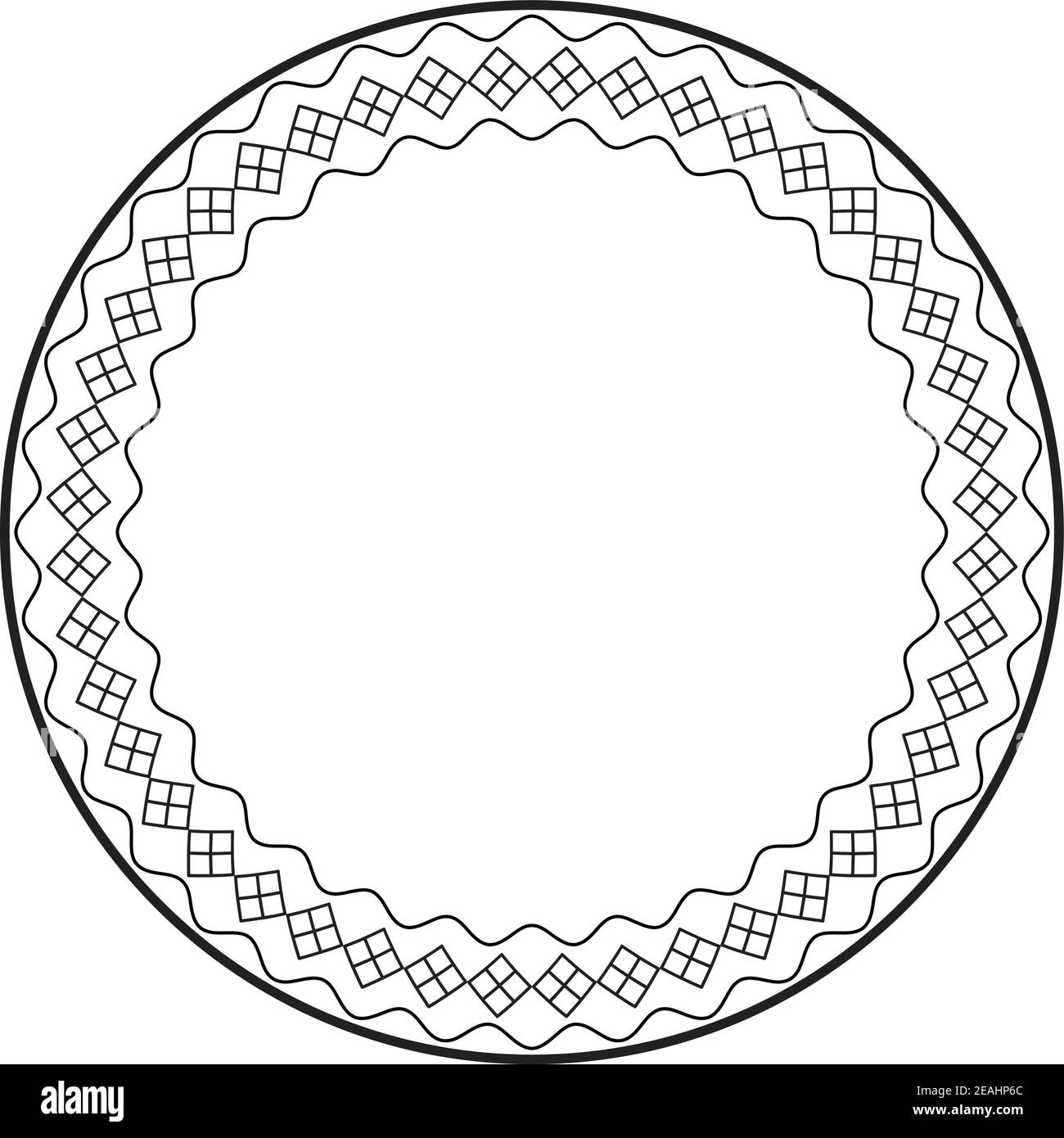 Chinese round frame and outline elements. Oriental decorations Stock ...