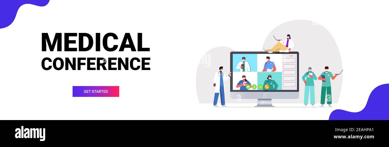 Hospital meeting working Stock Vector Images - Alamy