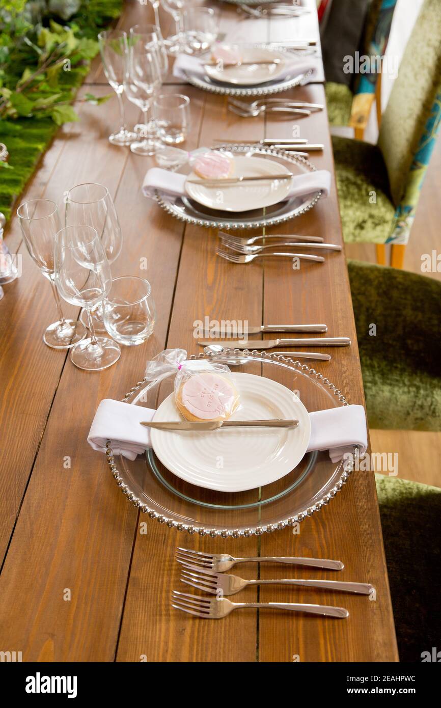Table decorations rustic Stock Photo - Alamy