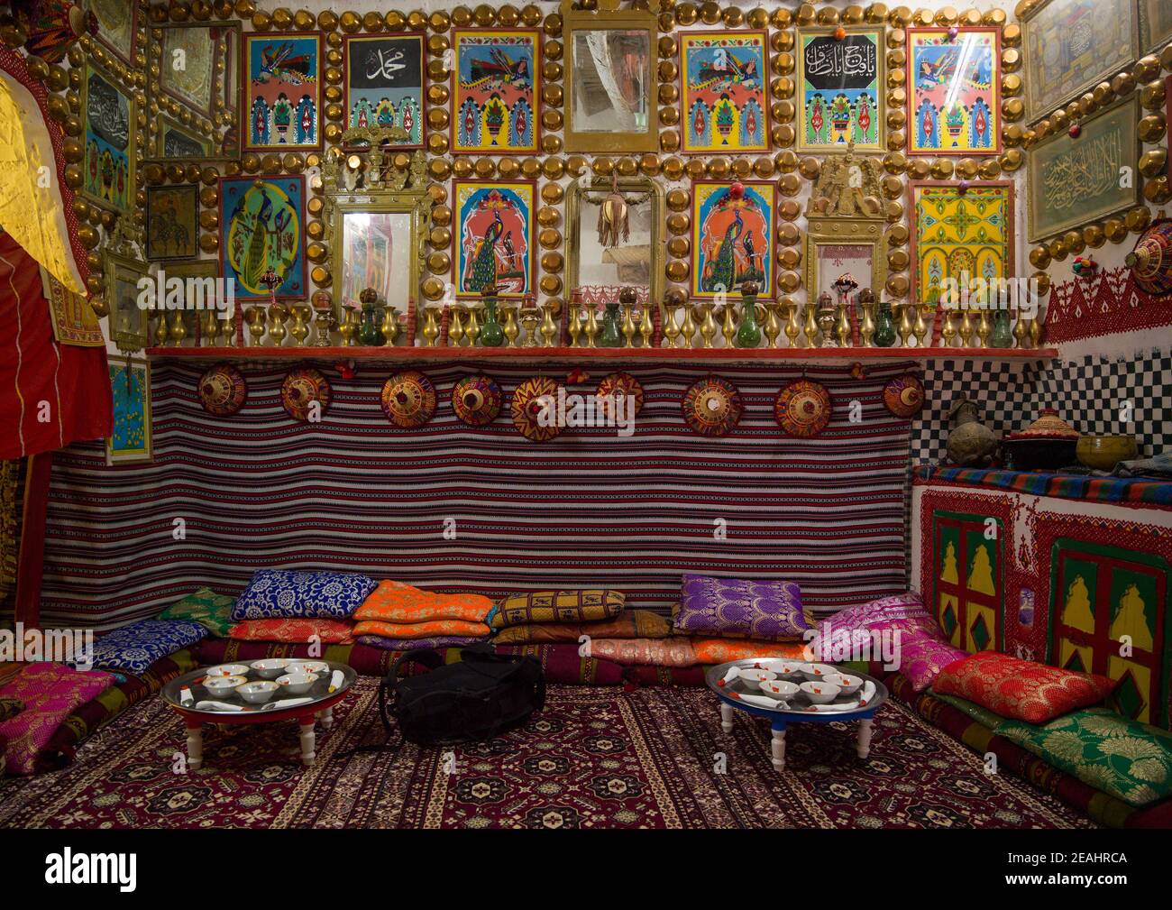 Traditional berber house decoration in the old town, Tripolitania ...