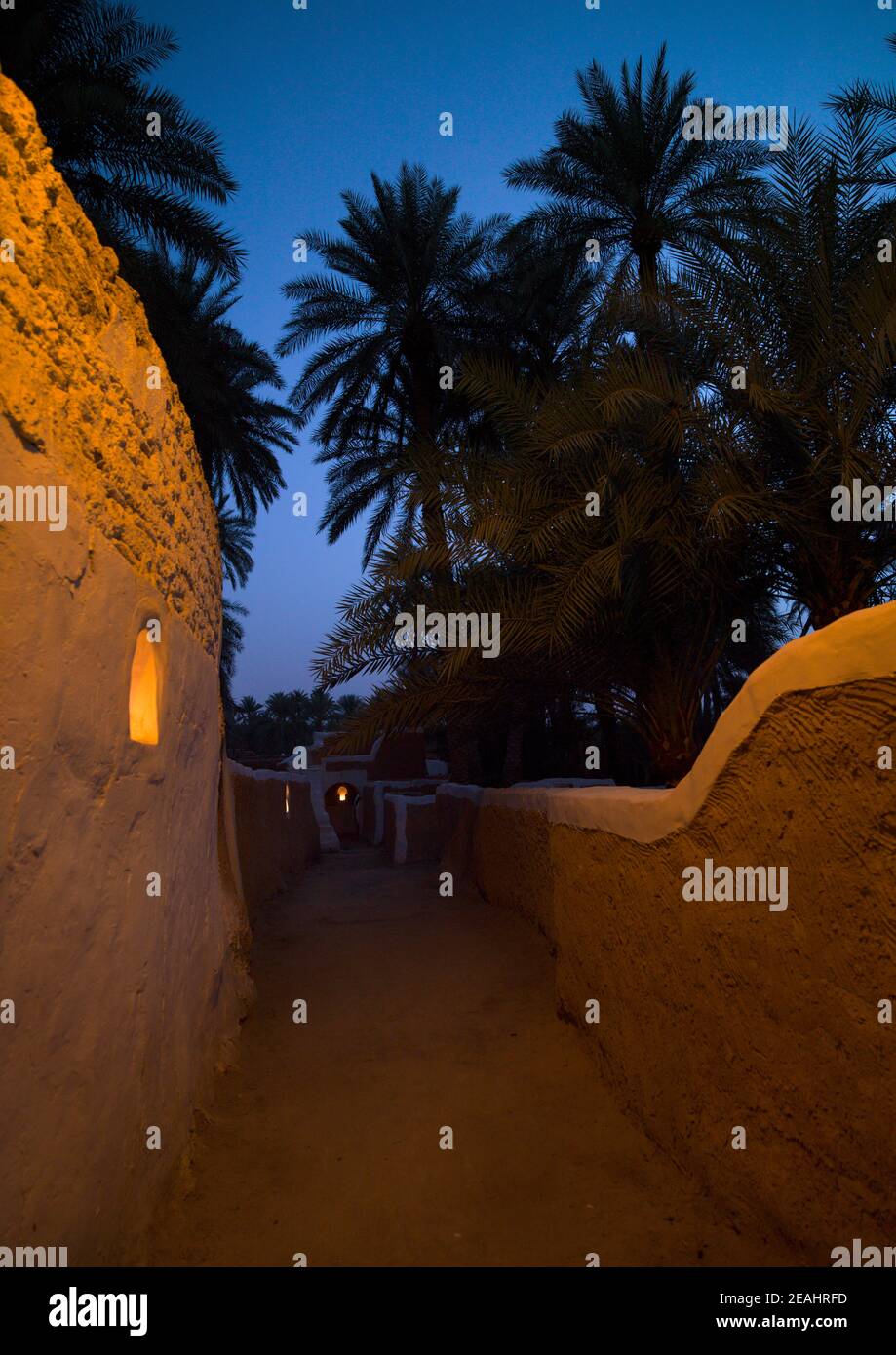 Old narrow street, Tripolitania, Ghadames, Libya Stock Photo - Alamy