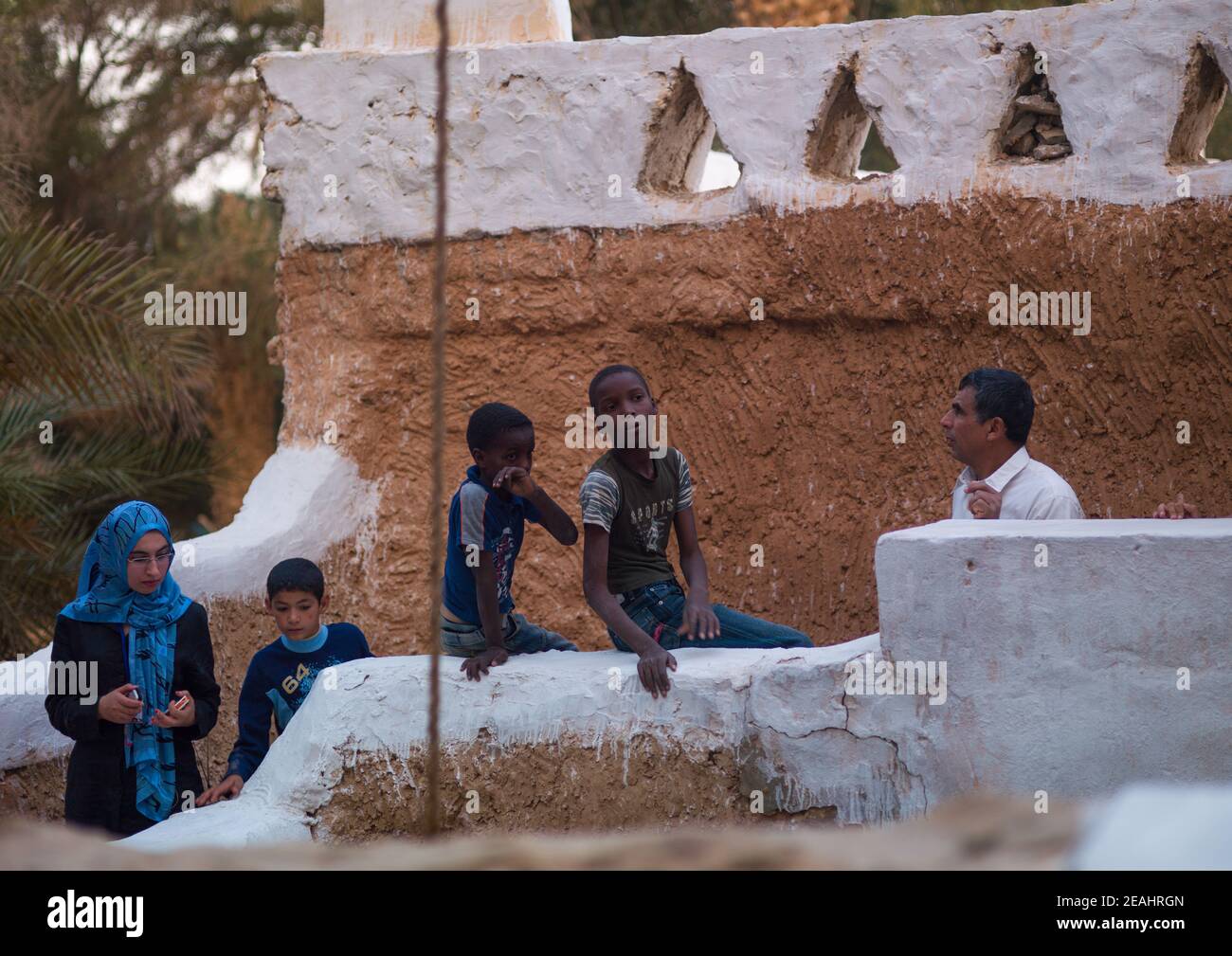 Roofs of the old town, Tripolitania, Ghadames, Libya Stock Photo - Alamy