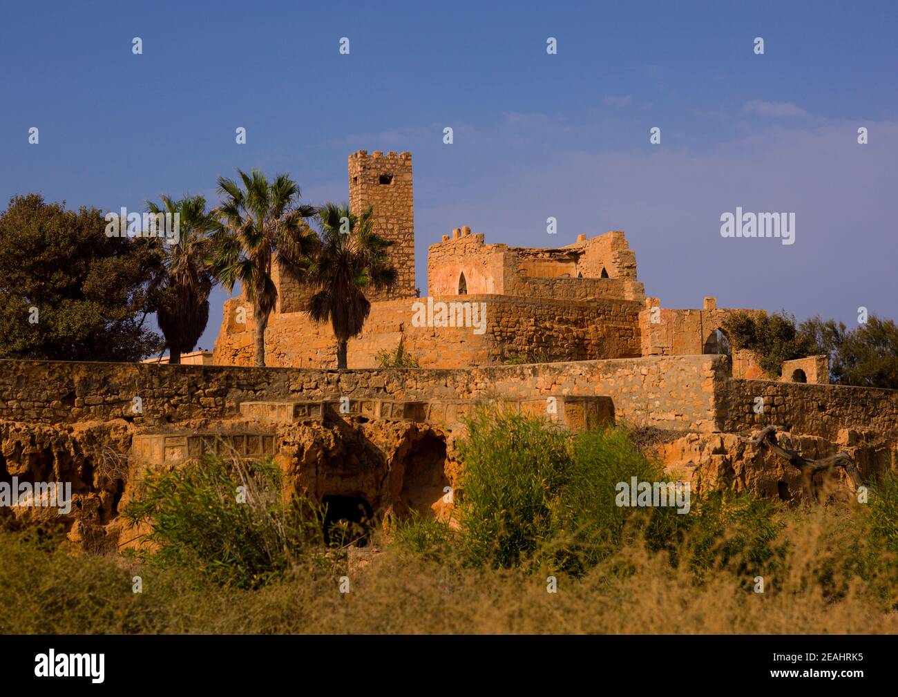 Ottoman fortress, Cyrenaica, Tocra, Libya Stock Photo - Alamy