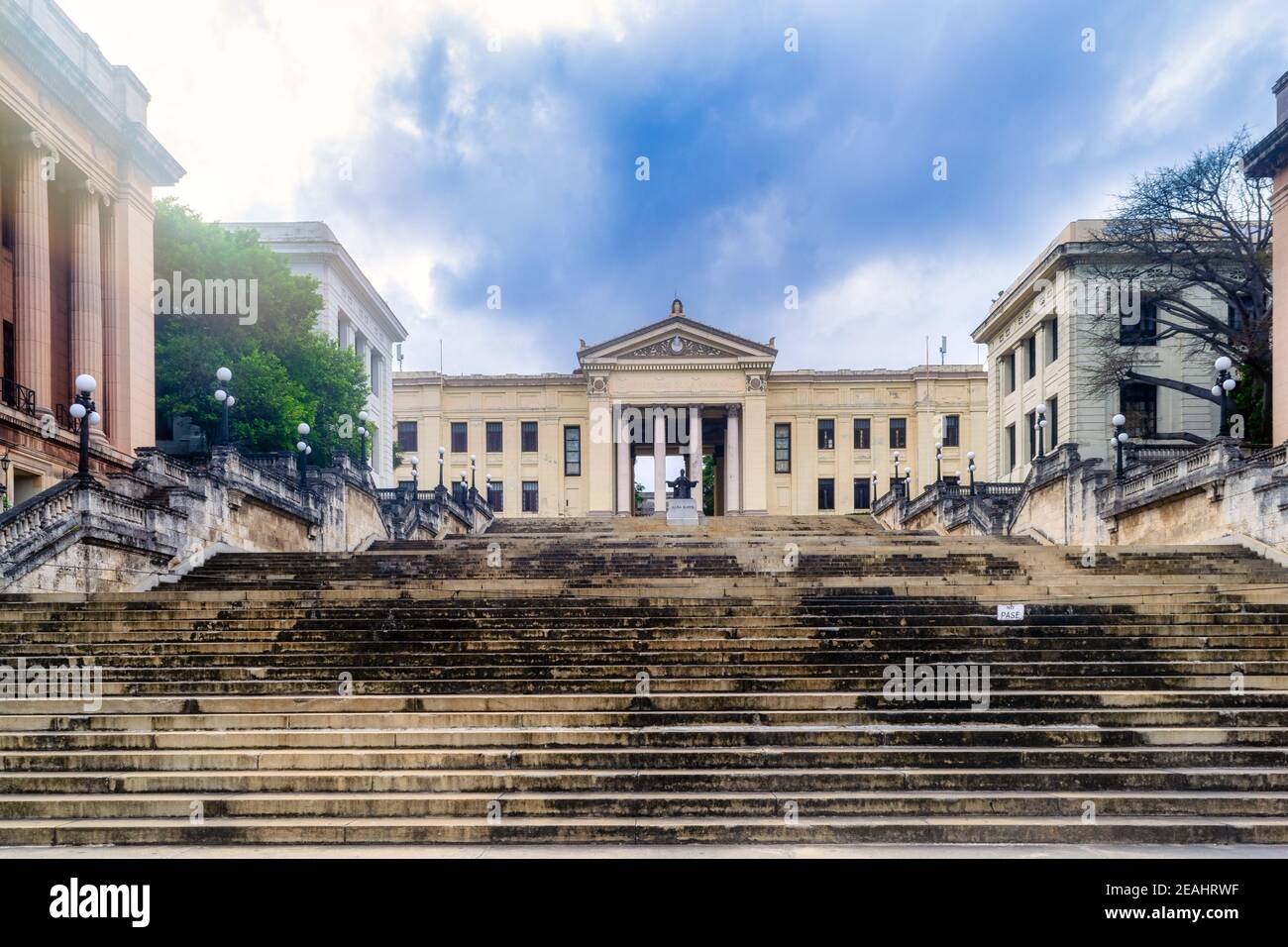 Steps of Havana University, Cuba Stock Photo - Alamy