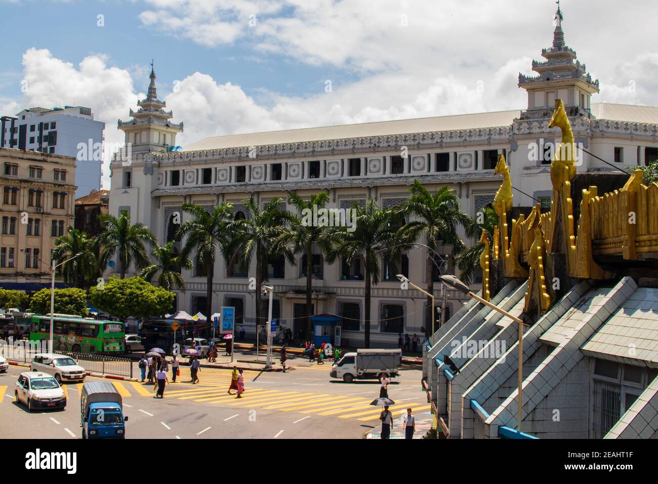 The Streets of Yangon Myanmar Burma Southeast Asia Stock Photo - Alamy
