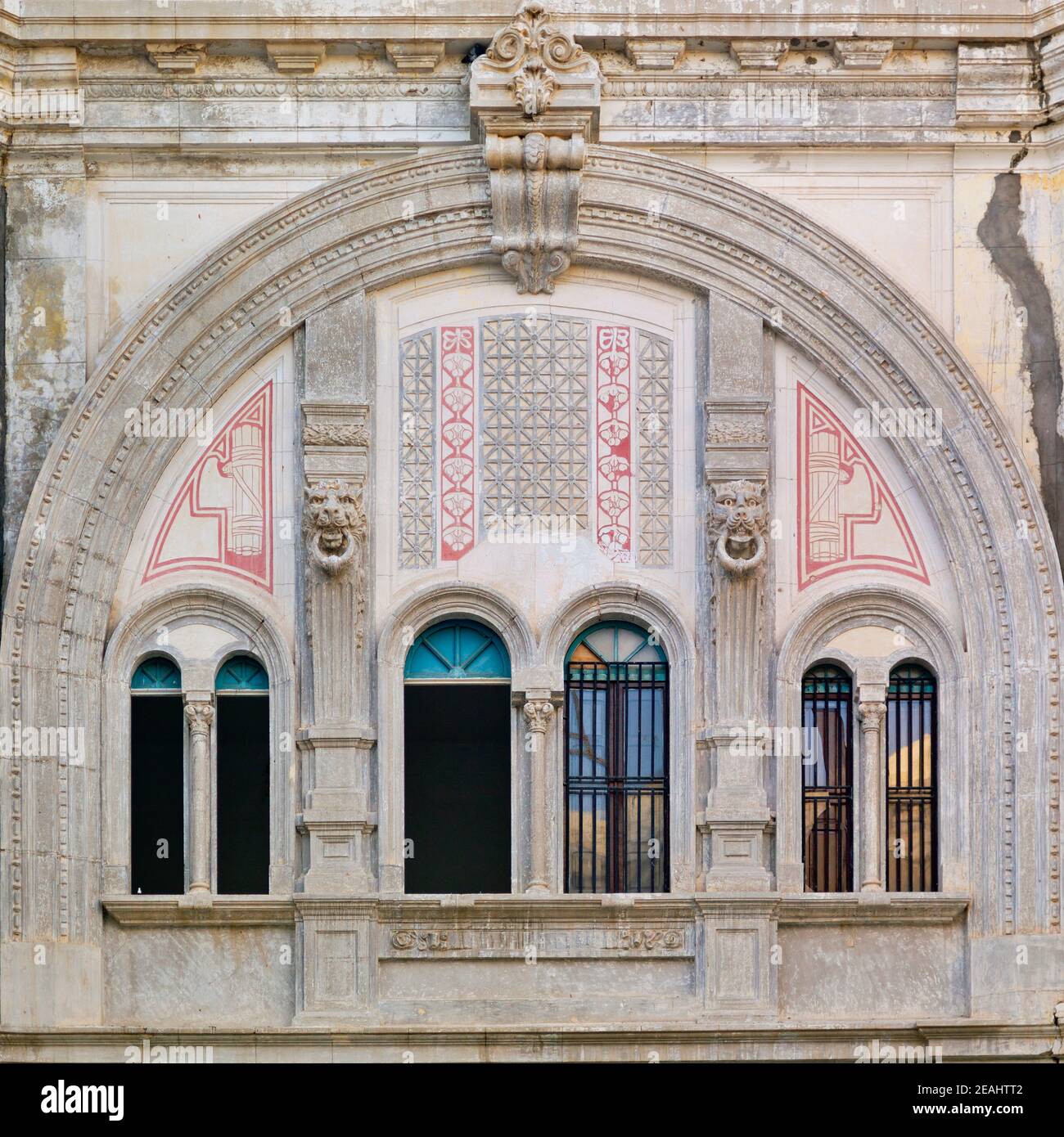 Building from the italian settlement, Tripolitania, Tripoli, Libya ...