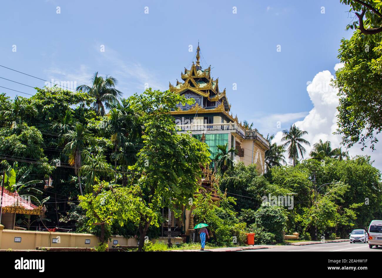 The Streets of Yangon Myanmar Burma Southeast Asia Stock Photo - Alamy