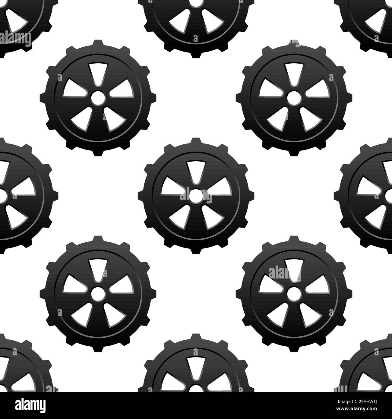 Gear and pinion seamless pattern background for industrial design Stock ...
